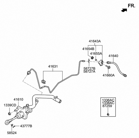 41631-1R200 Genuine Hyundai Tube-Clutch