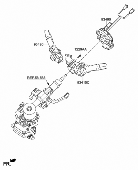 Multifunction Switch - 2016 Hyundai Santa Fe Sport