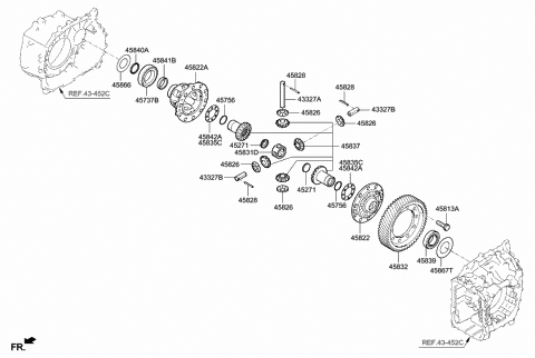 45841-3B650 Genuine Hyundai Bearing Assembly-Thrust Needle