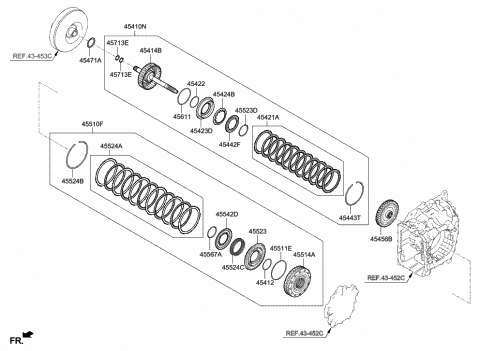 45523-26200 Genuine Hyundai Piston