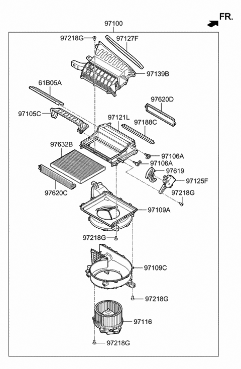 97133-G2000 Genuine Hyundai Cabin Air Filter