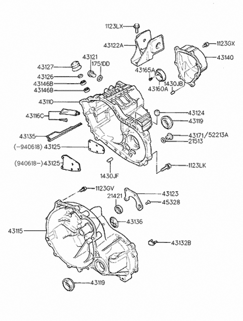 43120-34200 Genuine Hyundai Transaxle Mounting Bracket