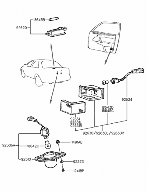 18645-05009-K Genuine Hyundai Bulb