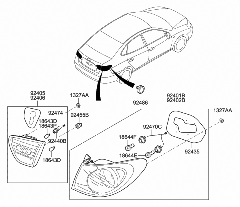 92401-2H050 Genuine Hyundai Part