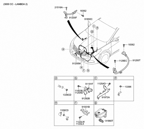 91845-3V010 Genuine Hyundai Wiring Assembly-Fem