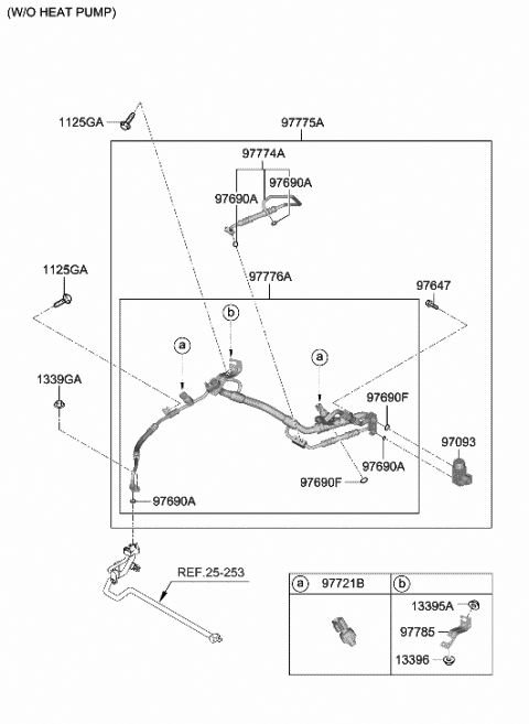 97775-G7220 Genuine Hyundai Tube Assembly-Suction & Liquid