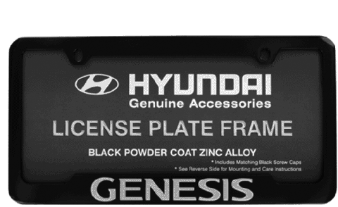 License Plate Frame - 2009 Hyundai Genesis