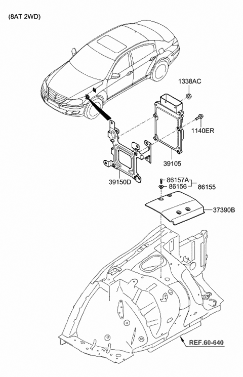 39150-3CAA0 Genuine Hyundai Bracket-IDB