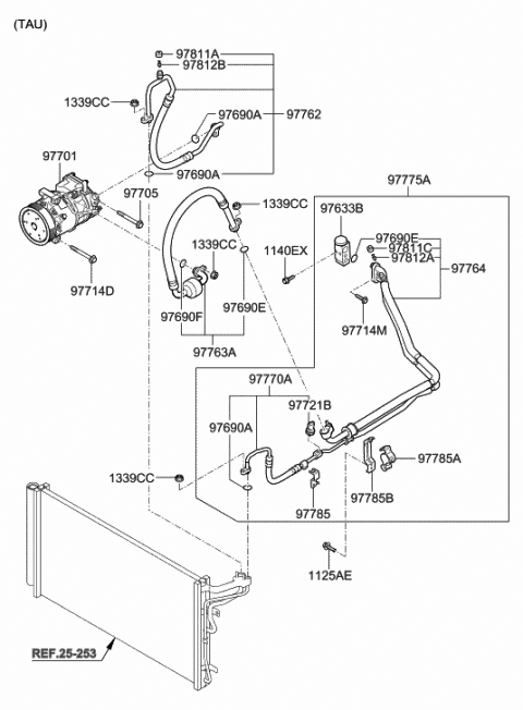 97701-3N700 Genuine Hyundai Compressor Assembly