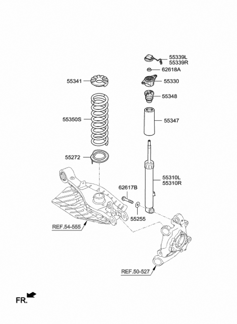Rear Spring & Strut - 2019 Hyundai Genesis G90