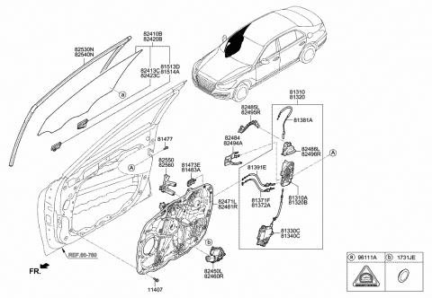 82530-D2000 Genuine Hyundai Part