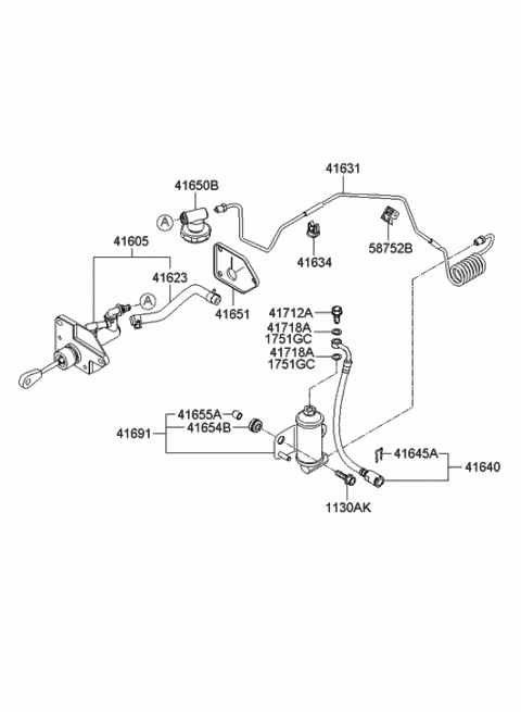 41650-2E070 Genuine Hyundai Chamber-Clutch