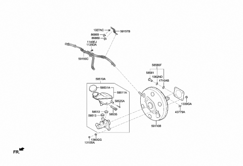 59137-S9000 Genuine Hyundai Clip