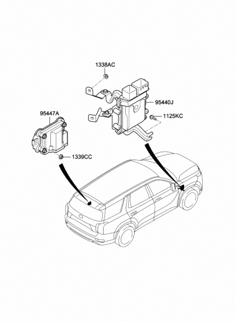 95447-4G500 Genuine Hyundai ECU-4WD