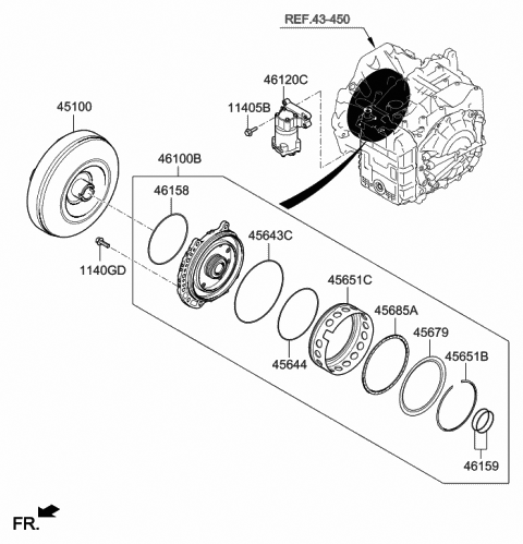 46110-4G500 Genuine Hyundai Pump Assembly-Electric Oil