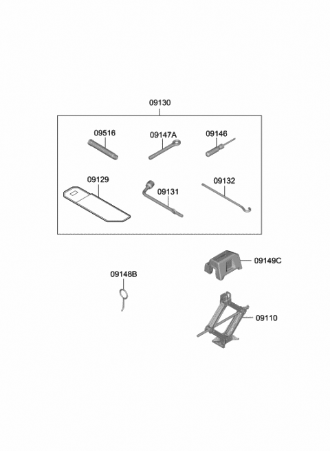 09149-2P200 Genuine Hyundai Case-Tool