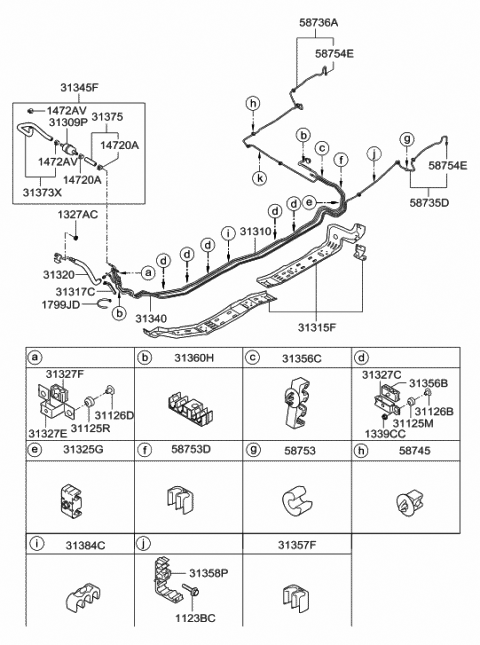 31309-2G000 Genuine Hyundai Chamber-PURGE Control SOLENOID