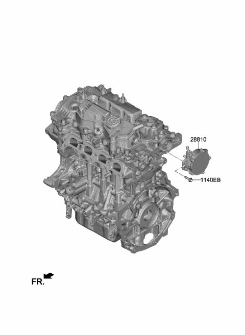28810-2M810 Genuine Hyundai Pump Assembly-Vacuum