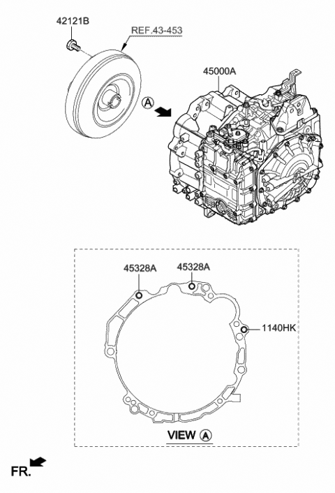 45000-4G610 Genuine Hyundai Ata & TQ/CONV Assembly