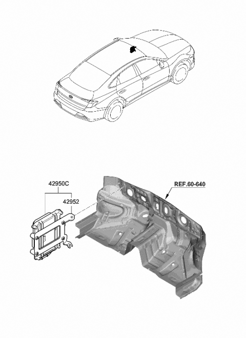 42950-4G150 Genuine Hyundai SBW Control Unit Assembly