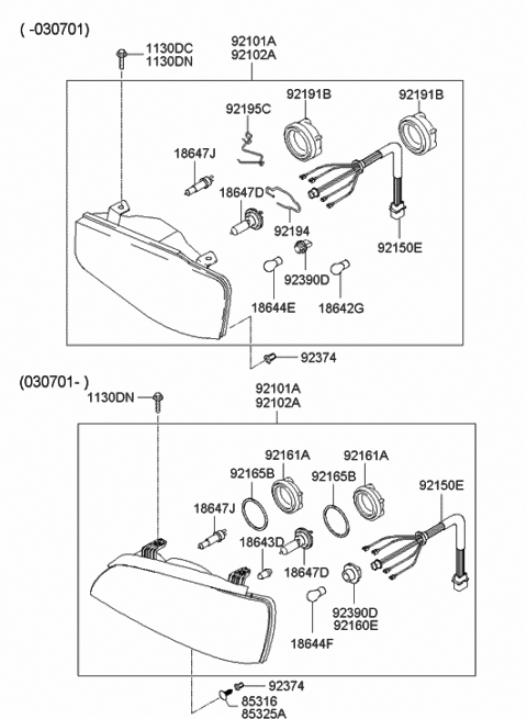 18647-55007 Genuine Hyundai Bulb-Halogen