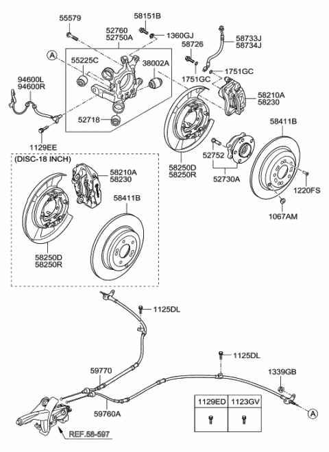 58411-2M700 Genuine Hyundai Disc Assembly-Rear Brake