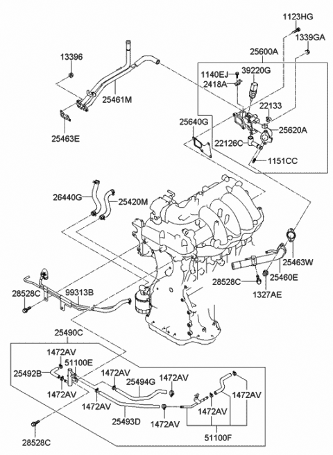 25623-2C000 Genuine Hyundai Nipple