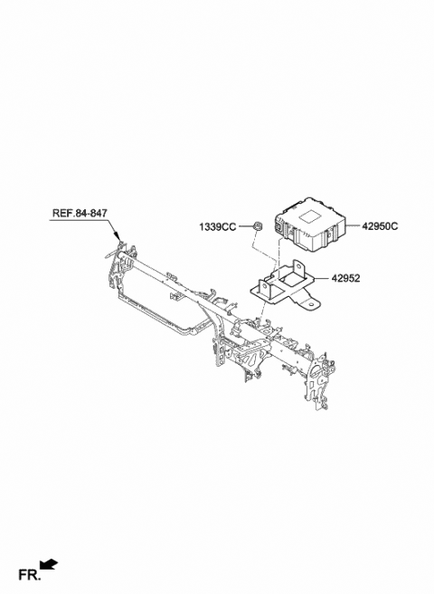 42952-18100 Genuine Hyundai Bracket-Sbw Control Unit