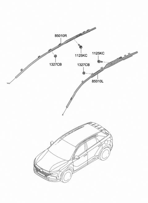 80420-M5000 Genuine Hyundai Curtain Air Bag Module,RH