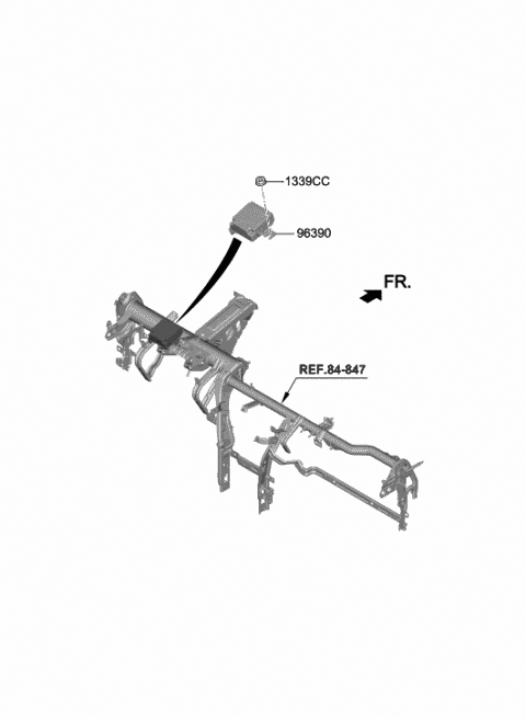 96390-M5000 Genuine Hyundai Control Unit Assembly-VESS