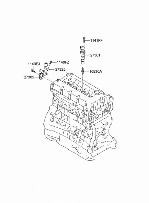 27301-3C100 Genuine Hyundai Coil Assembly-Ignition