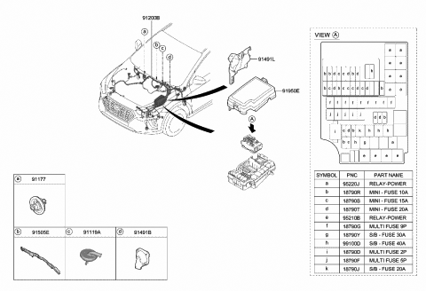 91950-G2980 Genuine Hyundai UPR Cover-Eng Room Box
