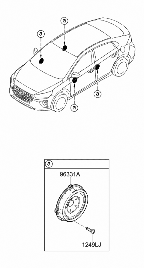 Speaker - 2020 Hyundai Ioniq Hybrid