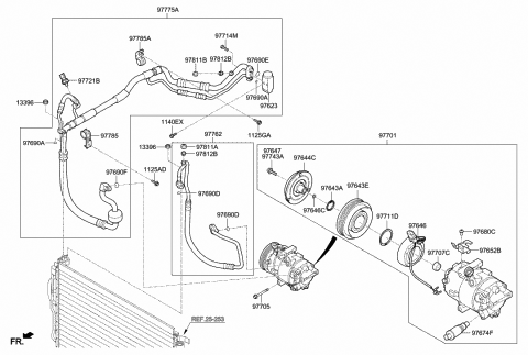 97762-F3300 Genuine Hyundai Hose-Discharge