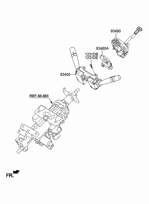 93480-3T000 Genuine Hyundai Angular Velocity Sensor