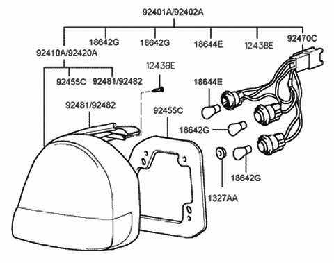 96210-G2510-USS Genuine Hyundai Combination Antenna Assembly