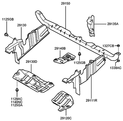 29135-38000 Genuine Hyundai Guard-Air