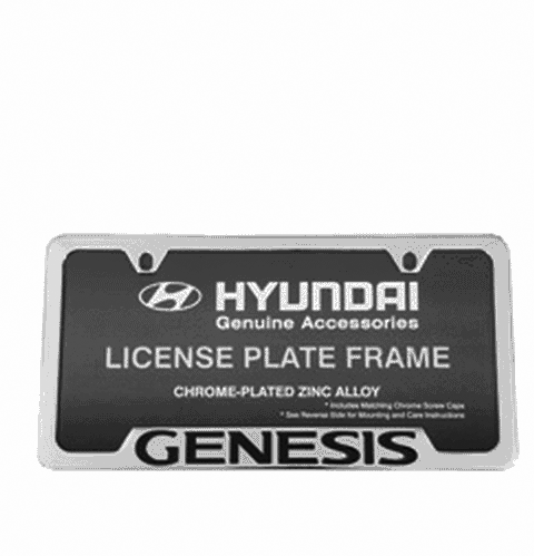 License Plate Frame - 2014 Hyundai Genesis New Body Style