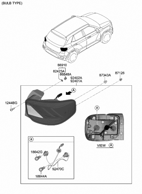 18644-21058-N Genuine Hyundai Bulb
