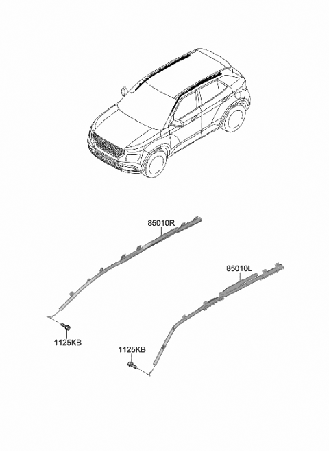 80420-K2000 Genuine Hyundai Curtain Air Bag Module,RH