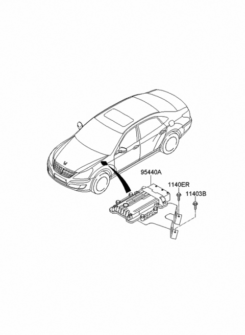 Transmission Control Unit - 2013 Hyundai Equus