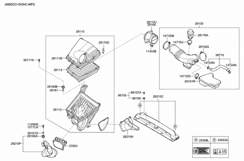 28210-3N100 Genuine Hyundai Duct-Air