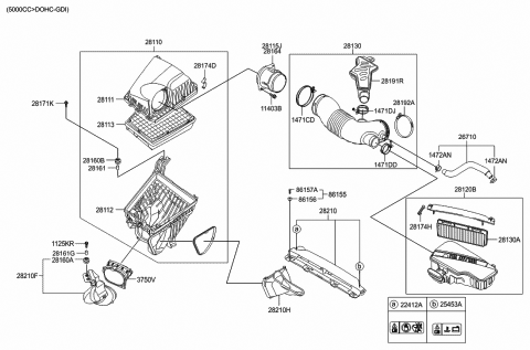 28174-3M510 Genuine Hyundai Clamp-Plate