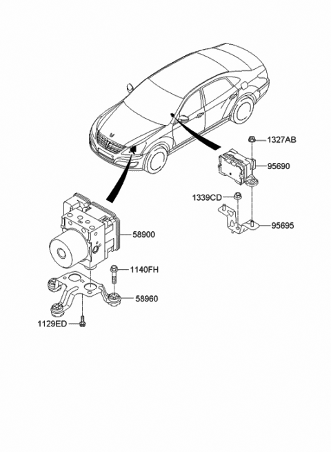 Hydraulic Module - 2013 Hyundai Equus