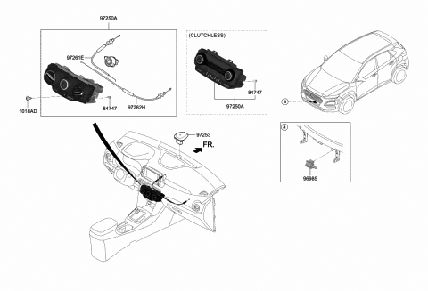 97257-J9100 Genuine Hyundai Mode Cable