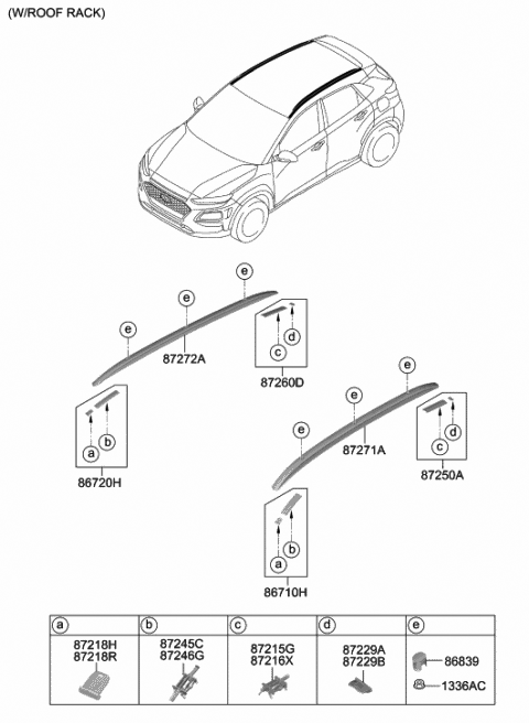 Roof Garnish & Rear Spoiler - 2019 Hyundai Kona