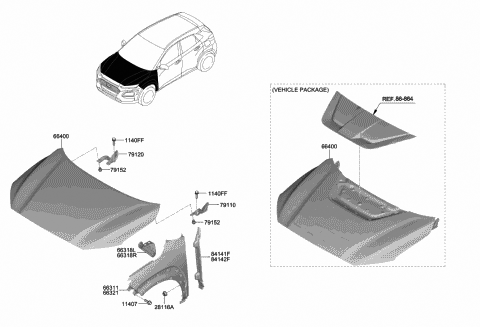 66331-J9000 Genuine Hyundai Bracket-Fender Mounting,LH
