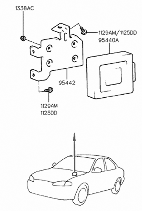 54814-2G000 Genuine Hyundai Bracket-Stabilizer