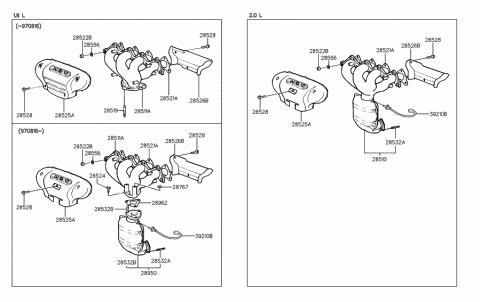 28526-23051 Genuine Hyundai Protector-Heat