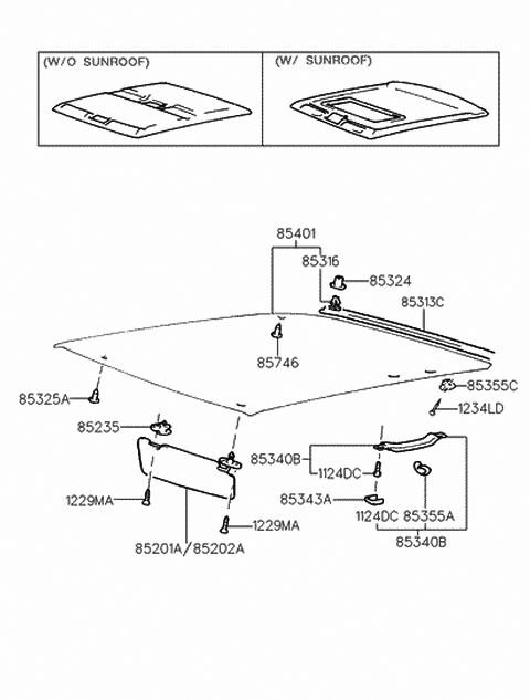 85746-29000-FY Genuine Hyundai Plug-Trim Mounting
